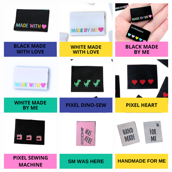 Pick n' Mix Pack, By You! | Woven Sew In LabelsSew Anonymous Can't d