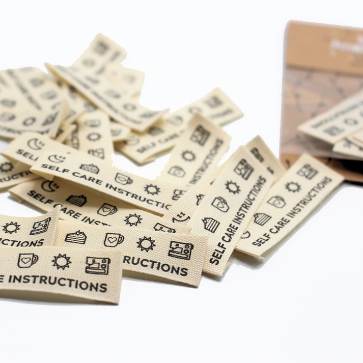 Self Care Label | Cotton Sew In LabelsSew AnonymousMade from 100% non-